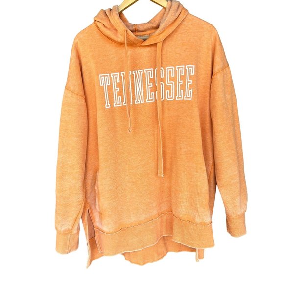 Pressbox | Tops | Tennessee Tn Orange Pullover Hoodie Distressed Wash ...